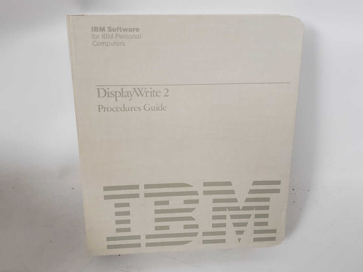 Vintage IBM DisplayWrite 2 Version 1.10 Reference Manual 6361809 June – ThatThingYouLove