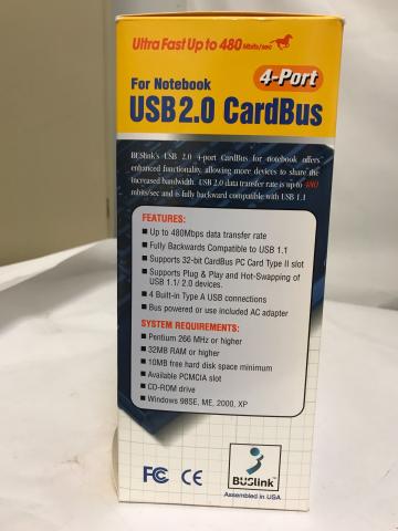 NEW Buslink UII-CB4 4-Port USB 2.0 Cardbus – ThatThingYouLove