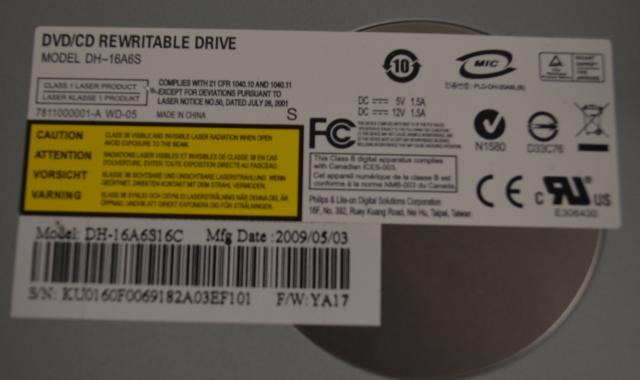 LabelFlash DVD/CD Rewritable SATA Drive DH-16A6S16C DH-16A6S ...