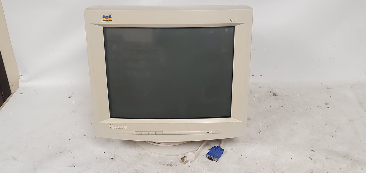 Vintage Gaming Optiquest Q71 16" CRT VGA Computer Monitor 2003 ...