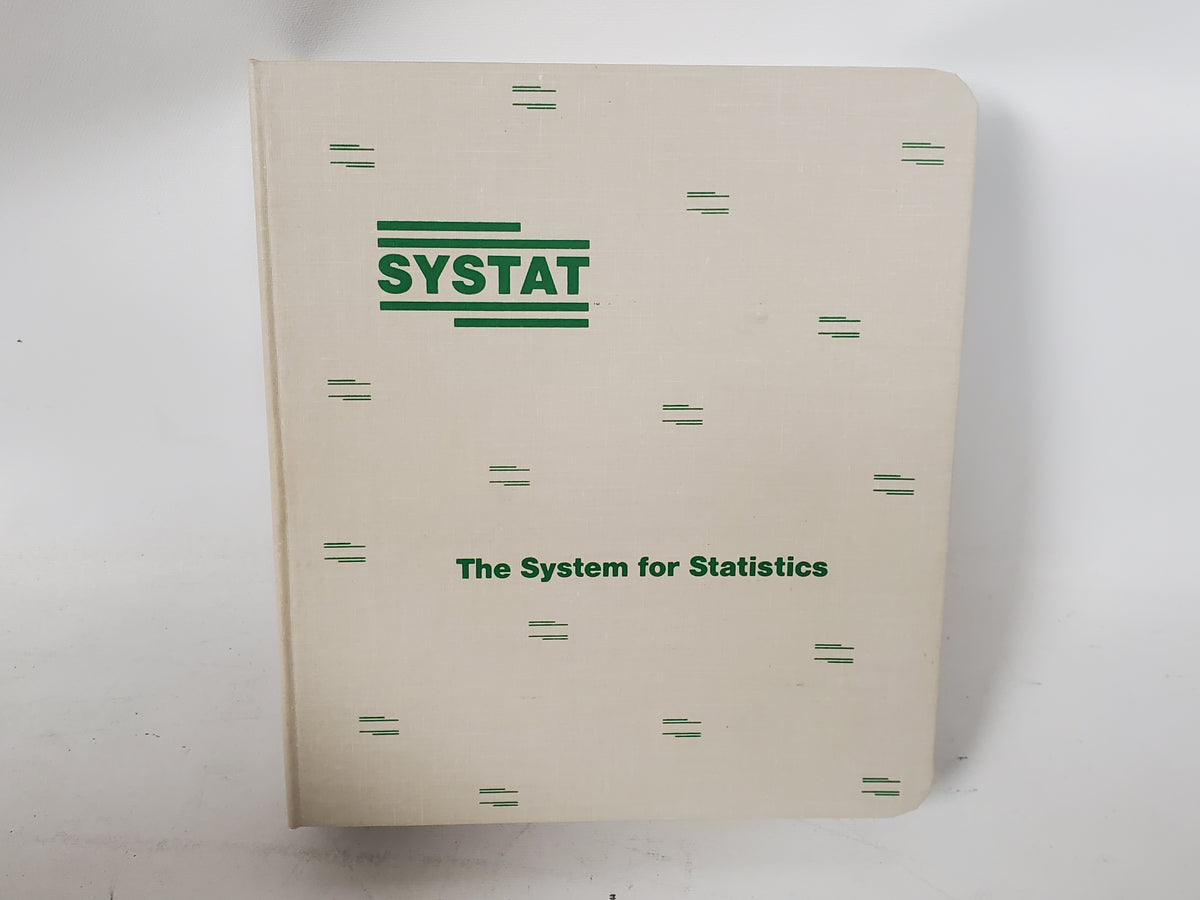 Vintage Systat The System for Statistics Manual Version 2 1985 ...