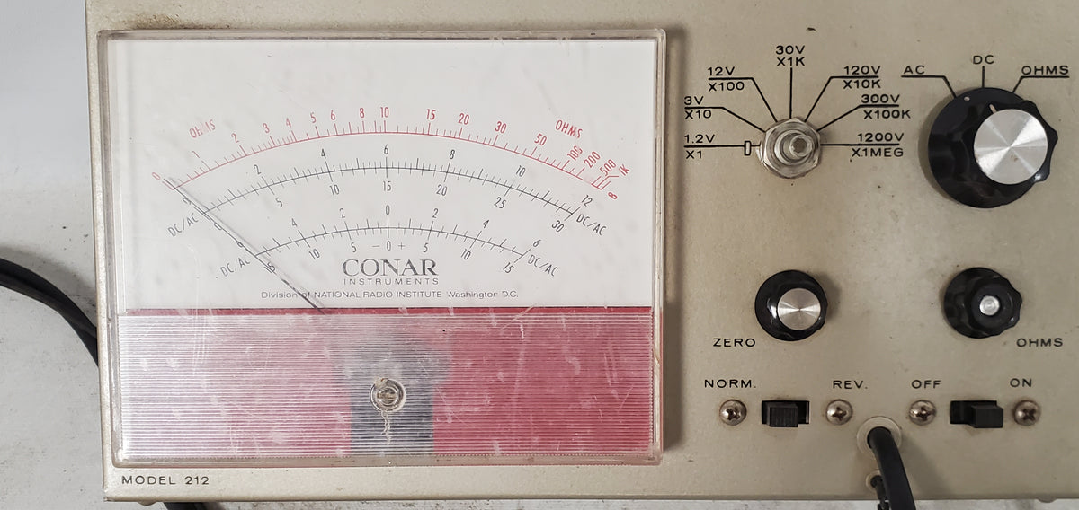 Vintage Conar Instruments Model 212 Volt Ohm Meter – ThatThingYouLove