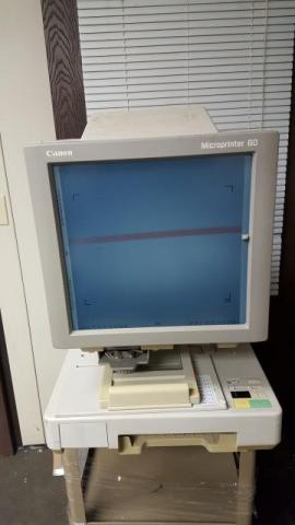 Canon M32044 Microprinter 60 Microfiche Microfilm Reader – ThatThingYouLove